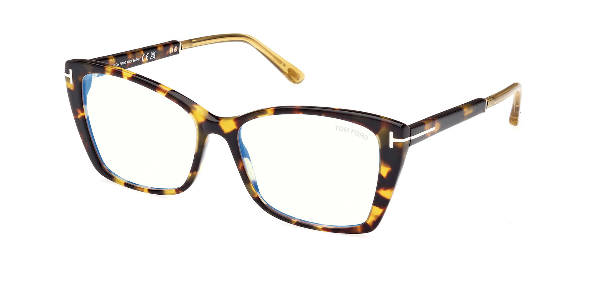 Tom Ford TF5893-B Blue Light Cat Eye Glasses | Fashion Eyewear US