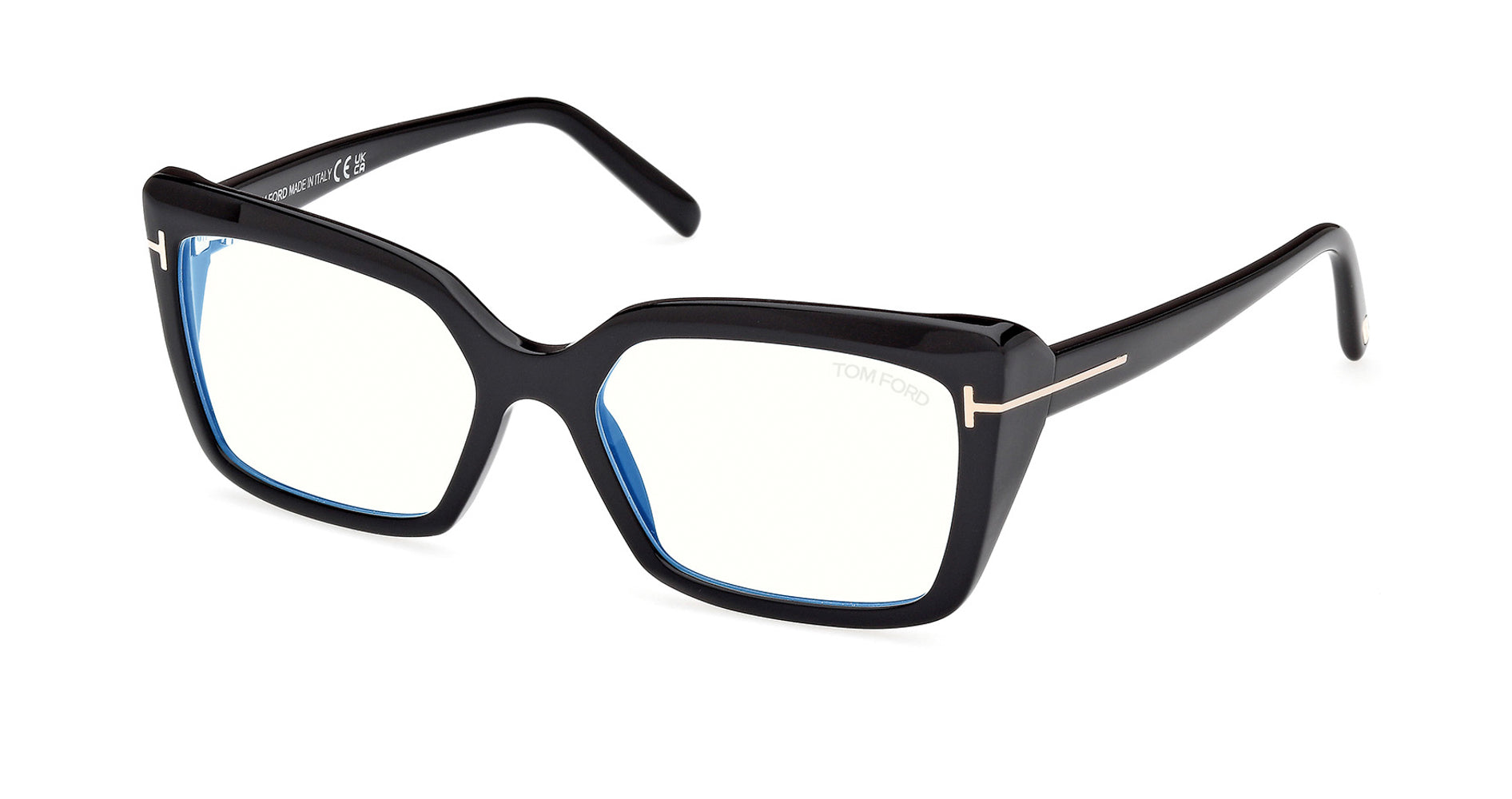 Tom Ford TF5991-B Blue Light Cat Eye Glasses | Fashion Eyewear