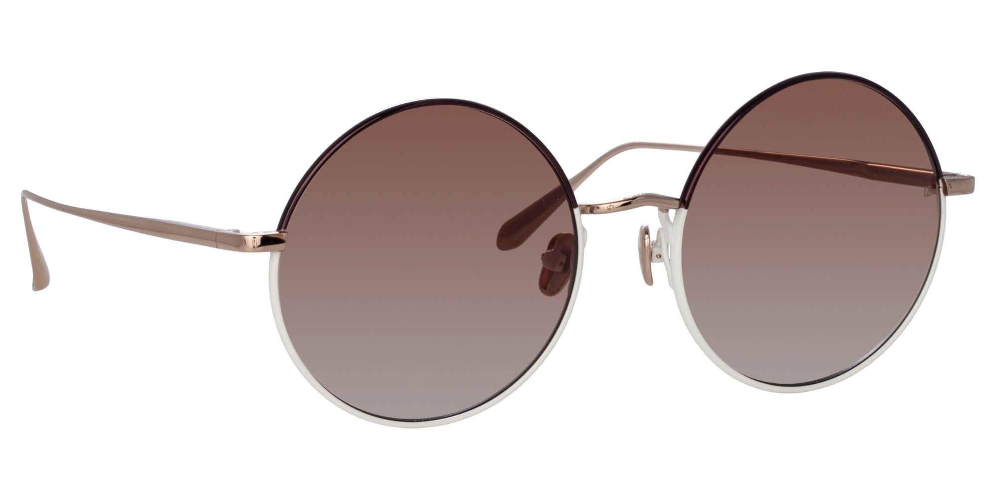 Linda Farrow Bea LFL1333 Round Sunglasses | Fashion Eyewear US
