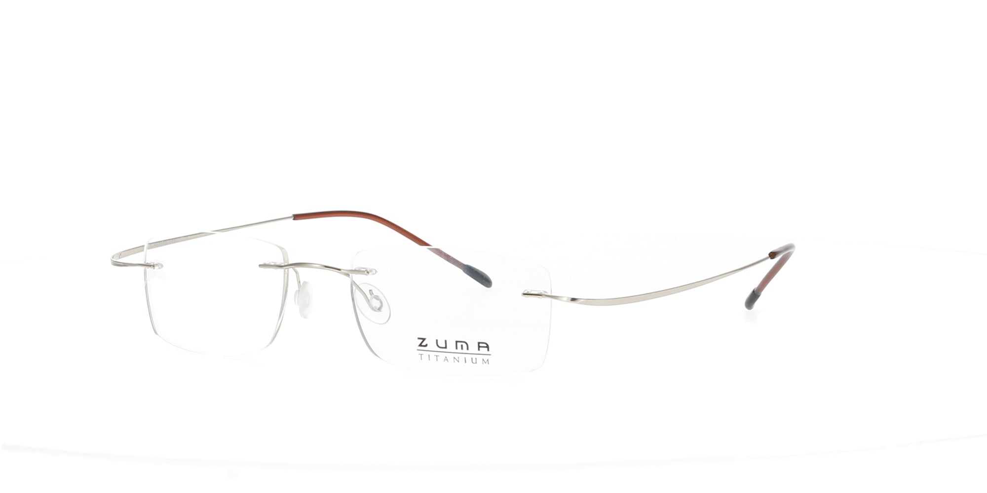 Shiny Gold Titanium Zuma Frame Rectangle Glasses | Fashion Eyewear US