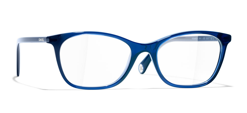 CHANEL 3414 Rectangle Acetate Glasses | Fashion Eyewear US