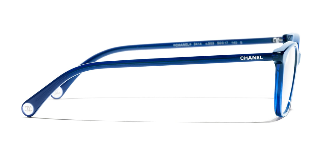 CHANEL 3414 Rectangle Acetate Glasses | Fashion Eyewear US