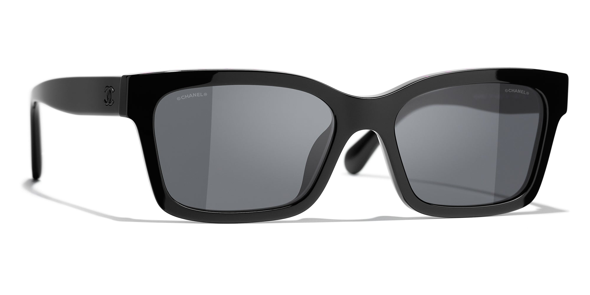CHANEL 5417 Square Acetate Sunglasses | Fashion Eyewear US