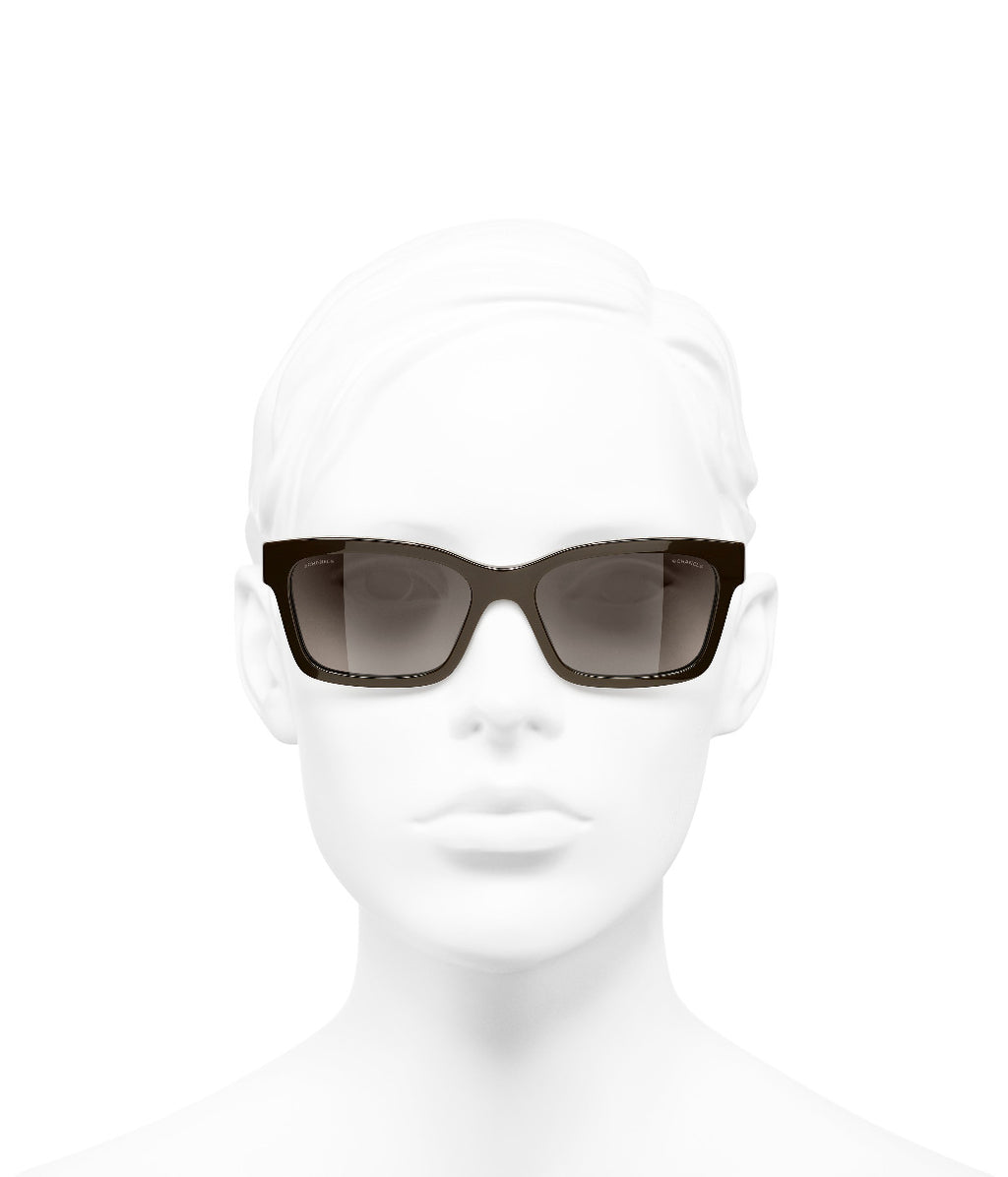 CHANEL 5417 Square Acetate Sunglasses | Fashion Eyewear US