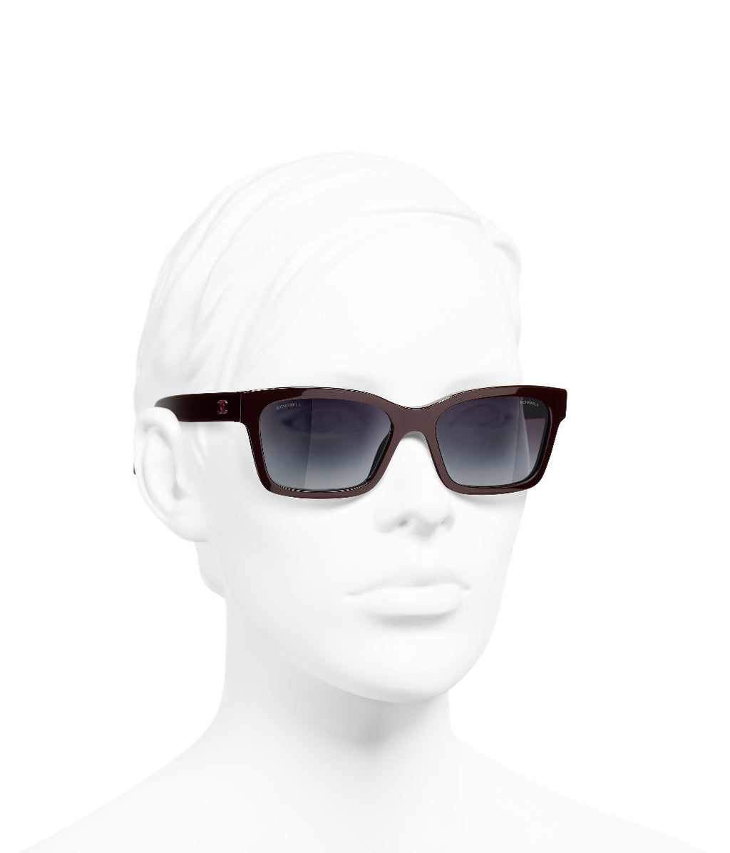 CHANEL 5417 Square Acetate Sunglasses | Fashion Eyewear US
