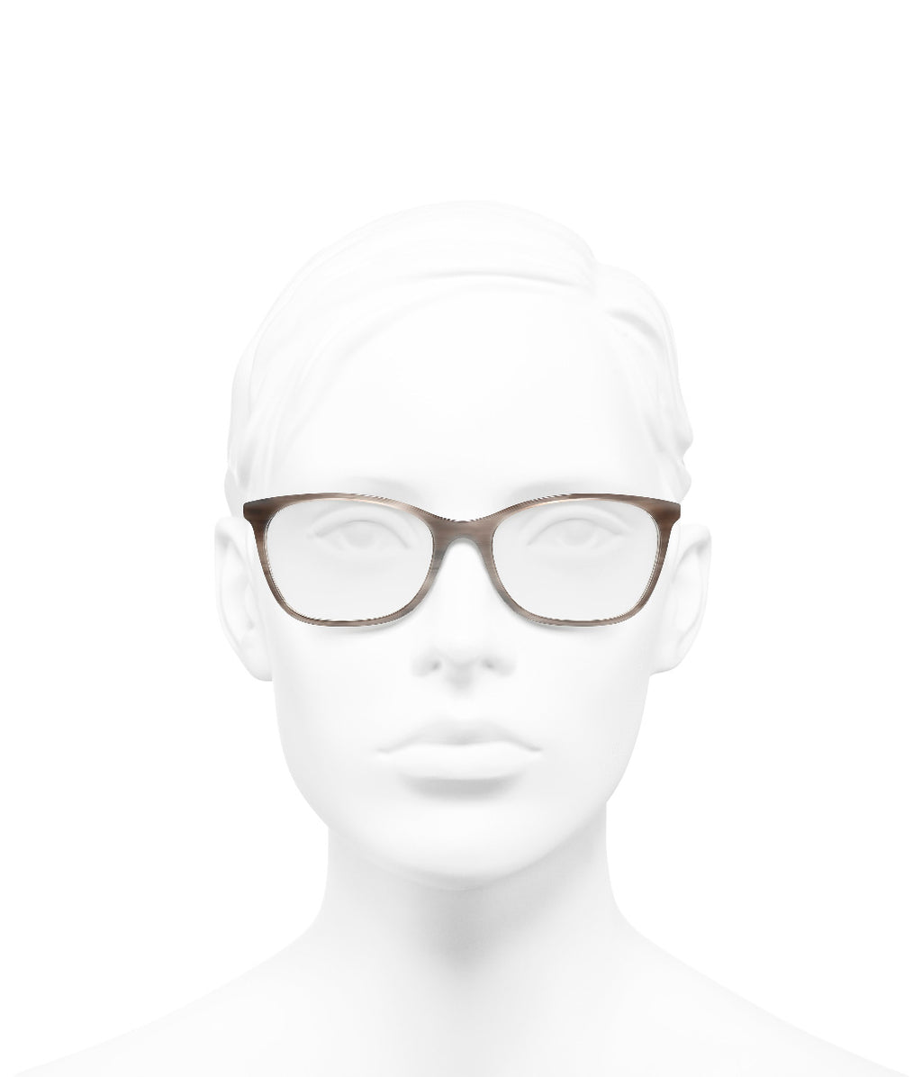 CHANEL 3414 Rectangle Acetate Glasses | Fashion Eyewear US